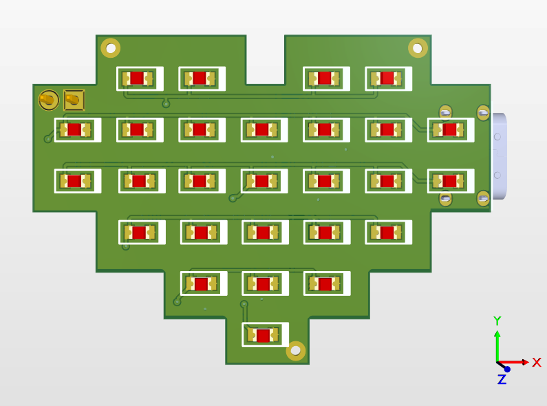 Do Tinkercad ao Altium: Coração de LED - Projetos by Sarah
